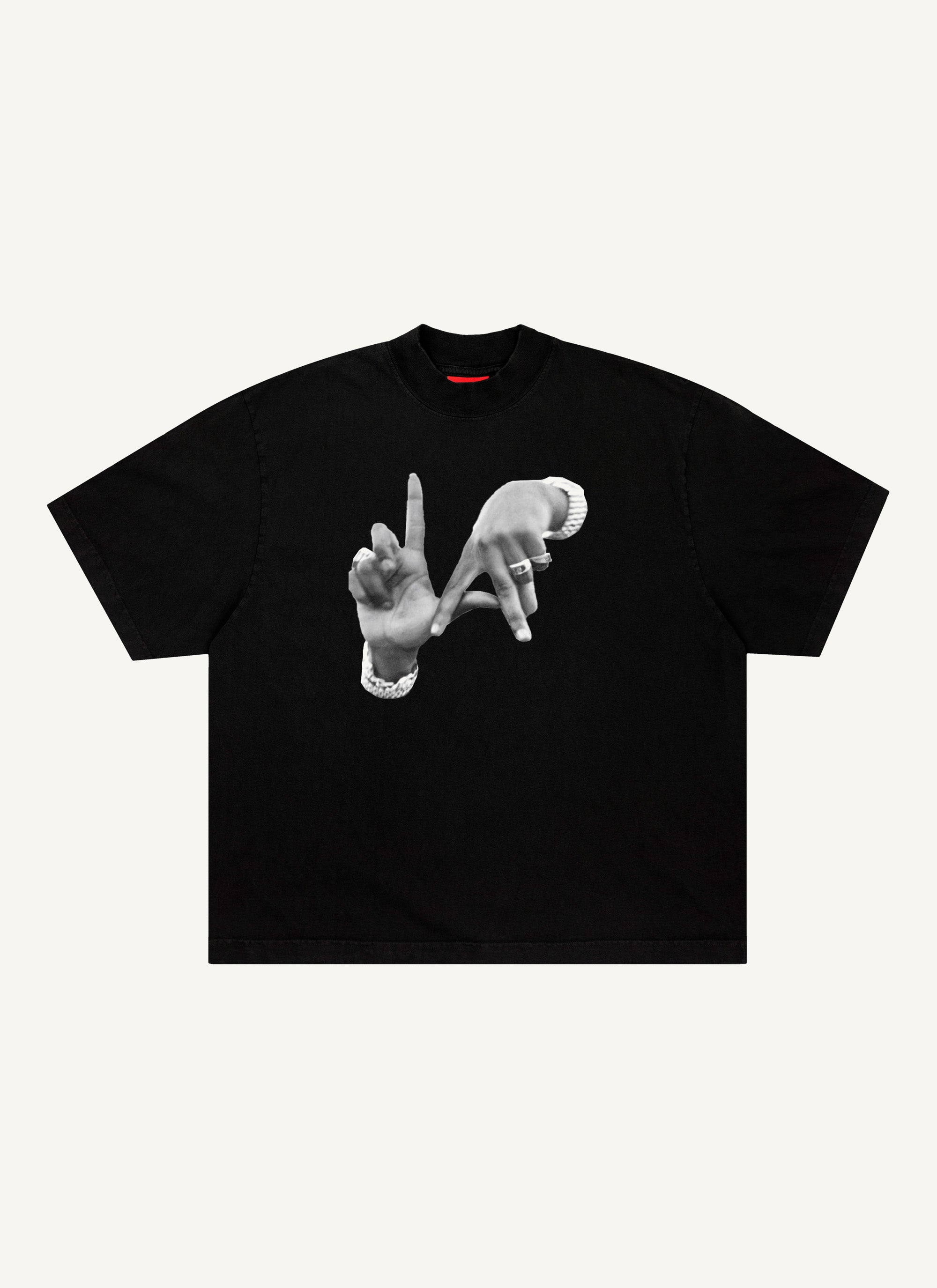 LA Fingers Tee (Black) – 4hunnid