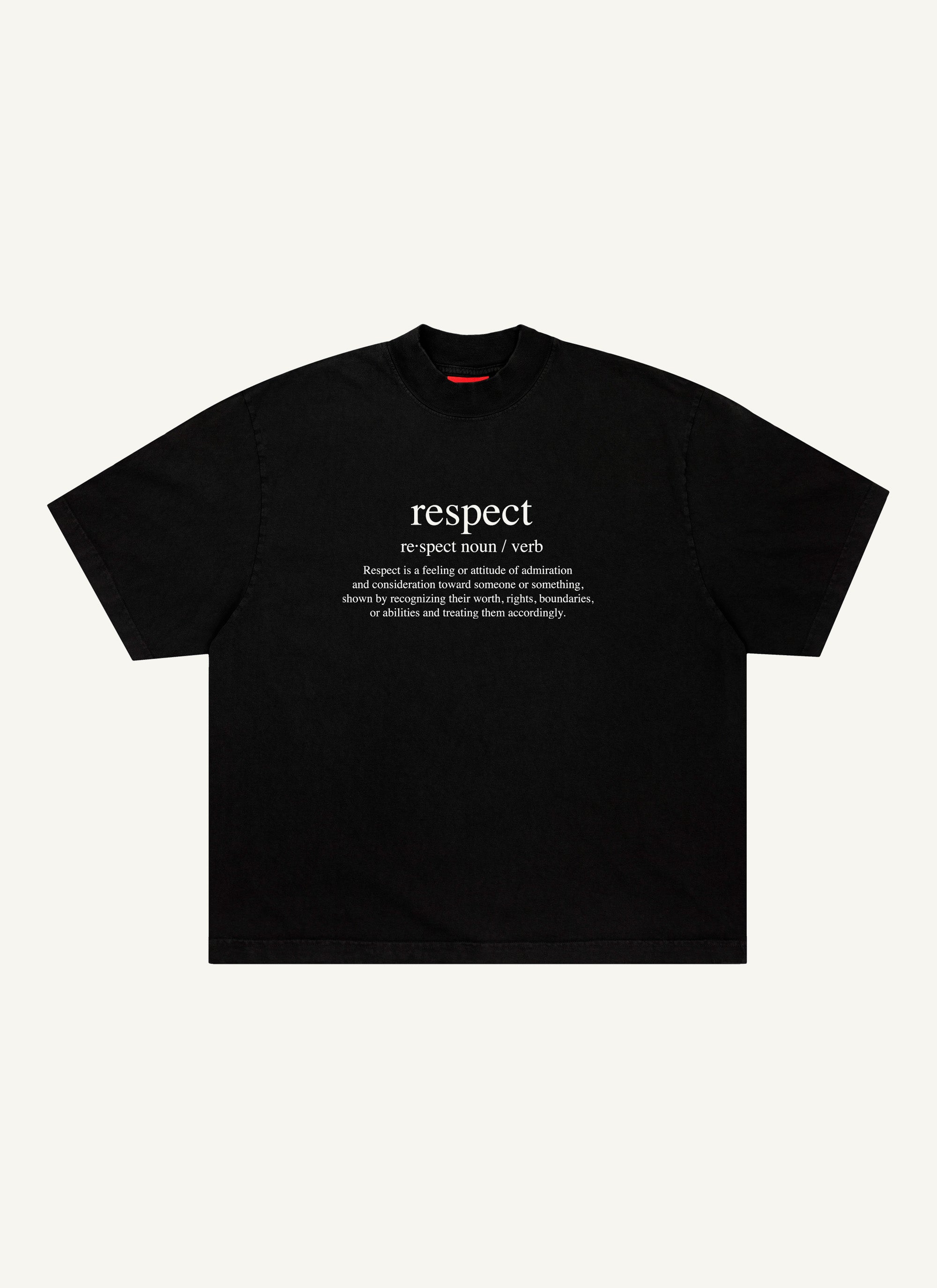 Respect Definition Tee (Black) – 4hunnid
